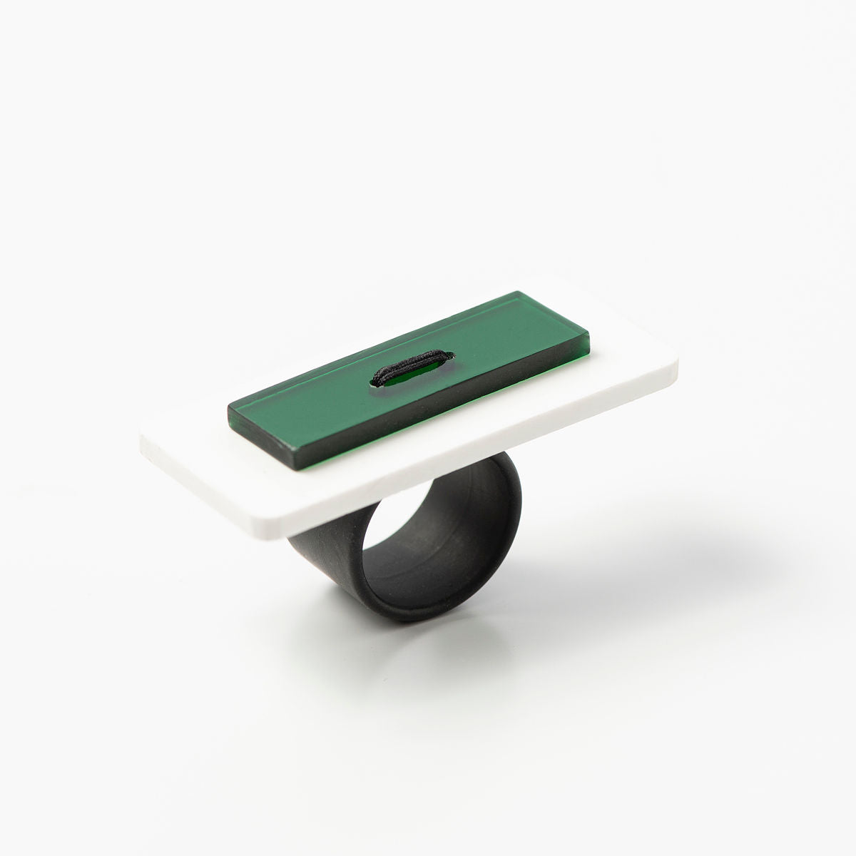 RAISE THE VIBRATION PLEXIGLASS RING D1379 – christinabrampti